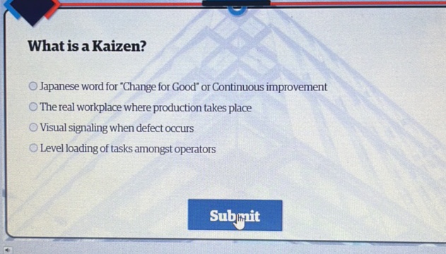 What is a Kaizen Japanese word for Change | StudyX