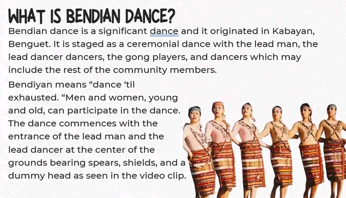 WHAT IS BENDIAN DANCE Bendian dance is a | StudyX