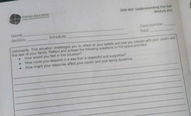 GEN 002 Understanding the Self Module 13 | StudyX