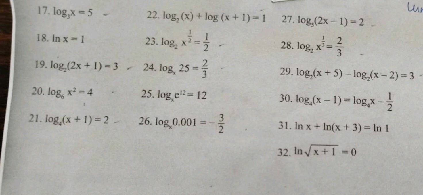 17 3 x=5 22 2( x)+ ( x+1)=1 27 5(2 x-1)=2 18