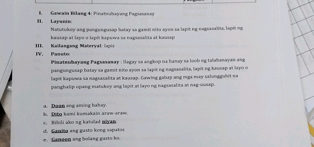 I Gawain Bilang 4 Pinatnubayang Pagsasanay | StudyX