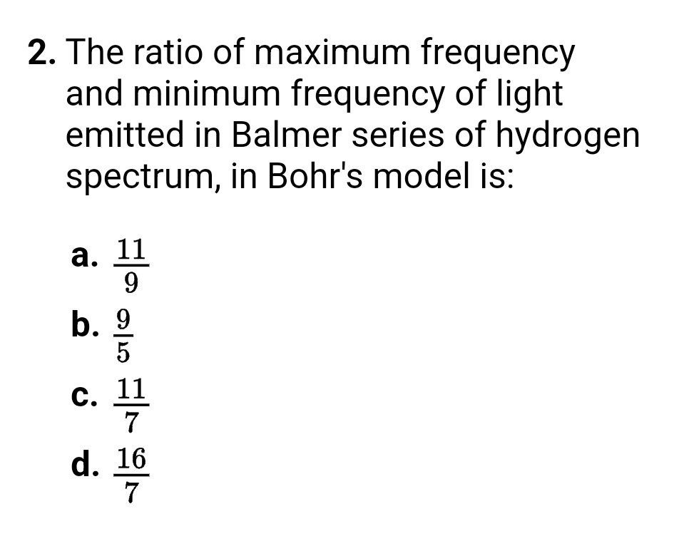 2 The ratio of maximum frequency and | StudyX