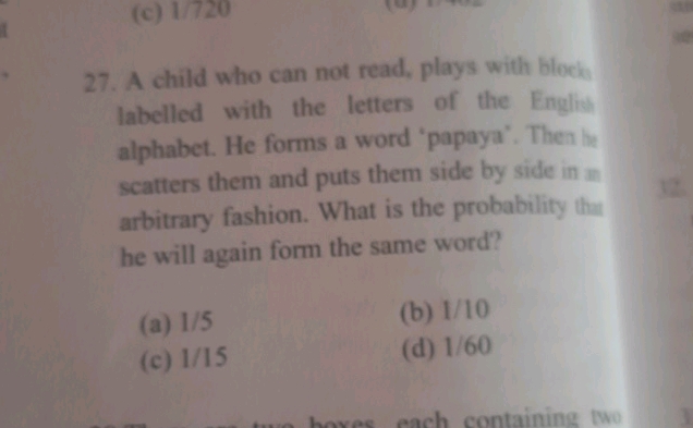 27 A child who can not read plays with block | StudyX