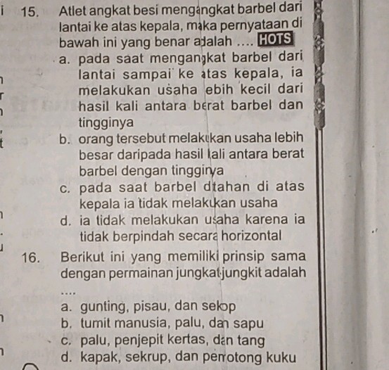 15 Atlet angkat besi mengangkat barbel dari | StudyX