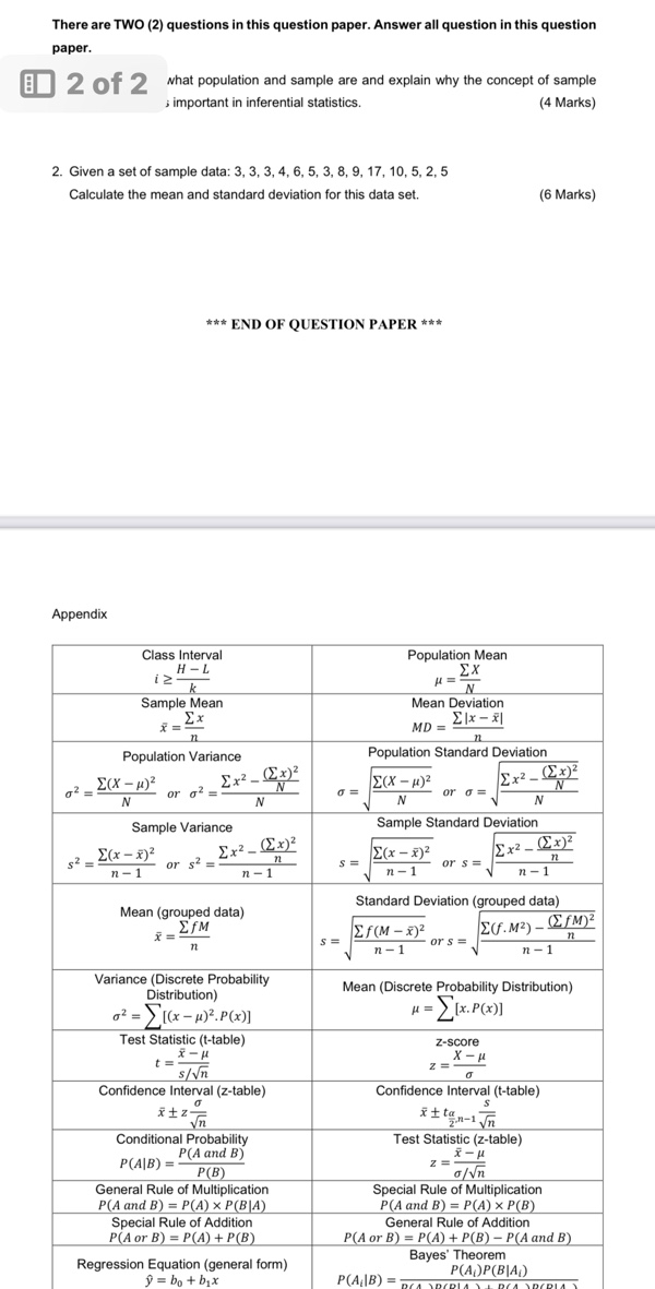 There are TWO (2) questions in this question | StudyX