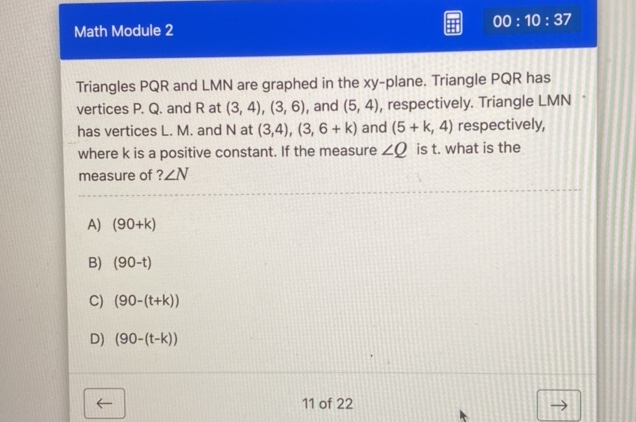 Math Module 2 00 10 37 Triangles PQR and LMN