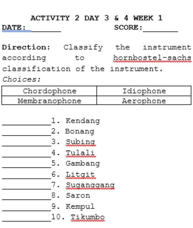 ACTIVITY 2 DAY 3 4 WEEK 1 DATE Direction | StudyX