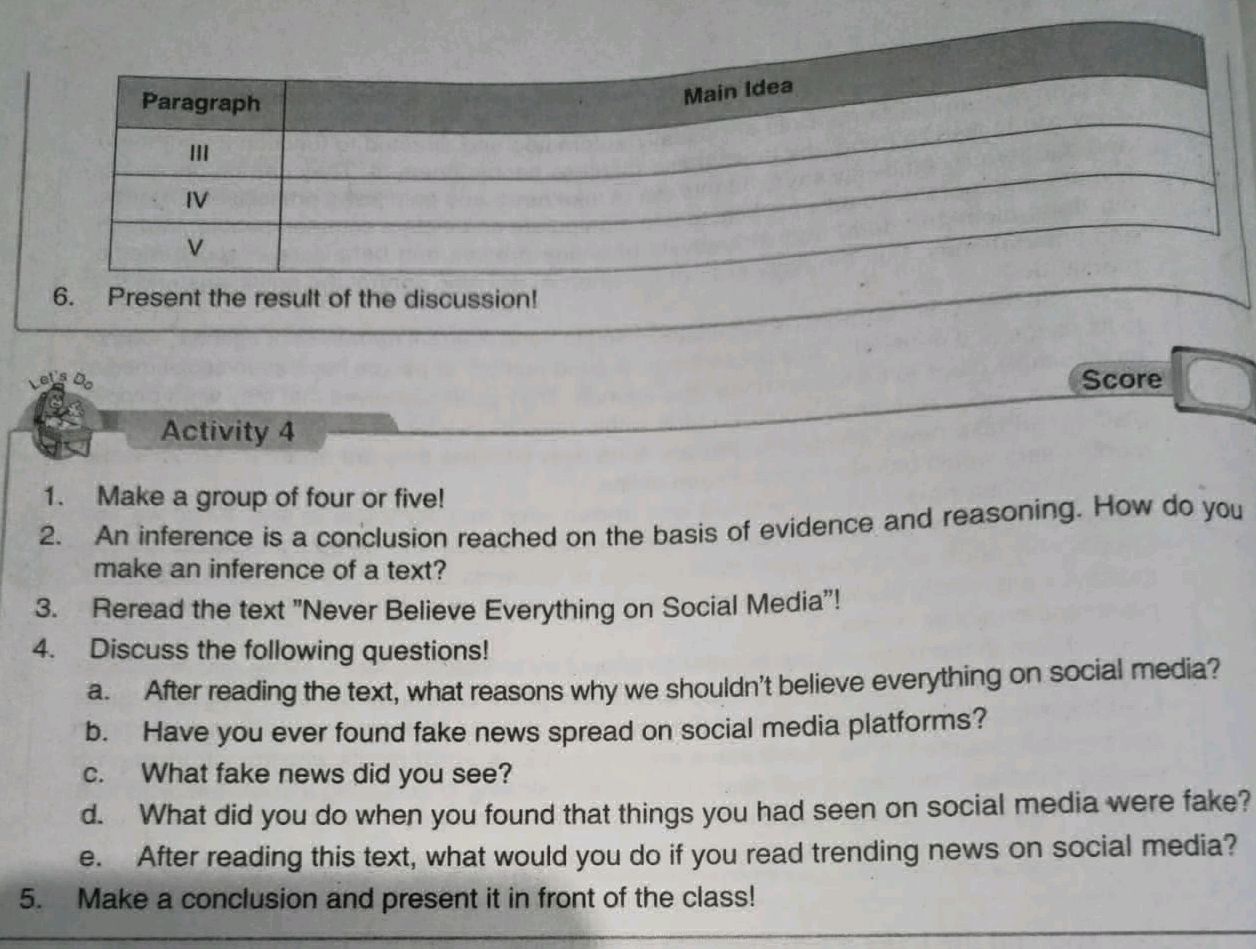 Paragraph III IV V 6 Present the result of | StudyX