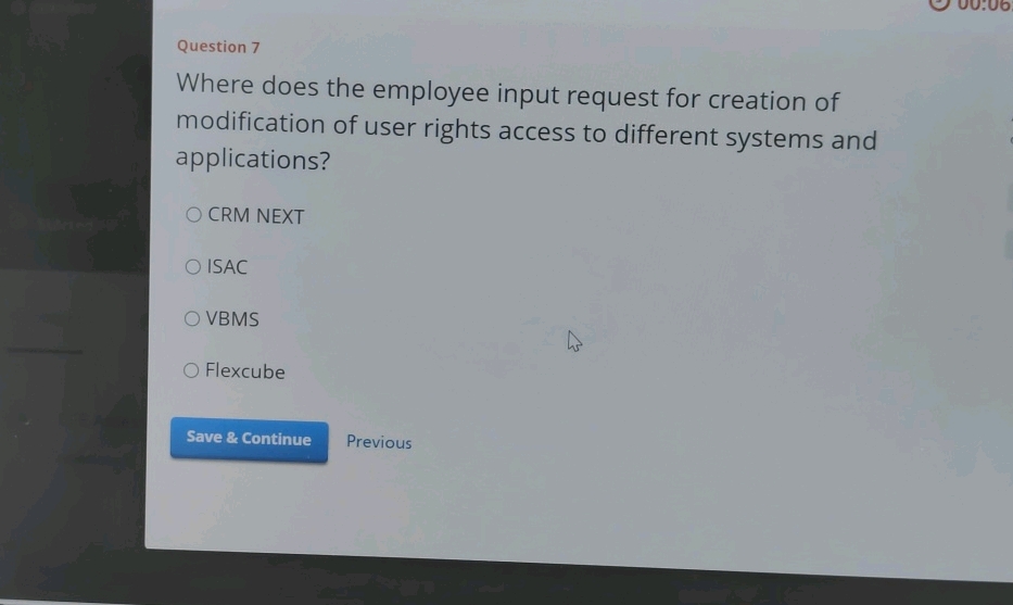 Question 7 Where does the employee input