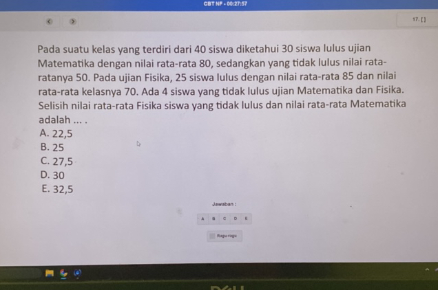CBT NF - 002757 Pada suatu kelas yang | StudyX
