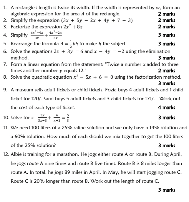 1 A rectangles length is twice its width If | StudyX