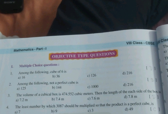 VIII Class - CBSE Mathematics - Part - I | StudyX