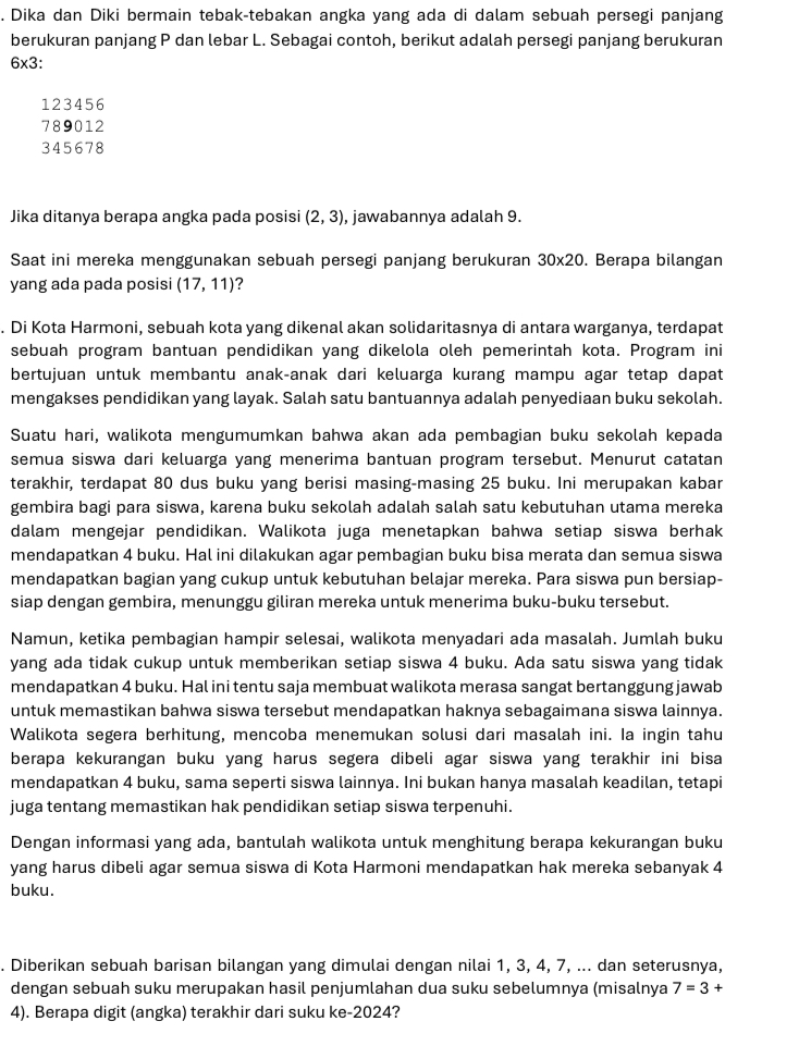 Dika dan Diki bermain tebak-tebakan angka | StudyX