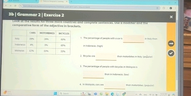 3b Grammar 2 Exercise 2 Look at the | StudyX