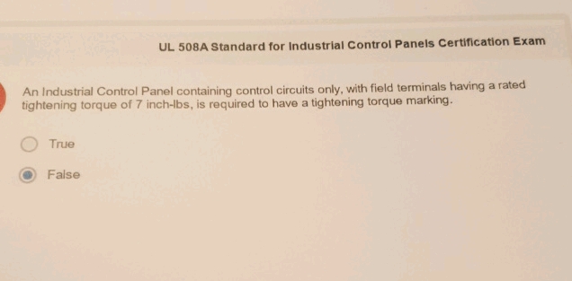 UL 508A Standard for Industrial Control | StudyX