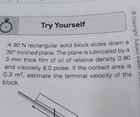 Try Yourself A 90 N rectangular solid block | StudyX