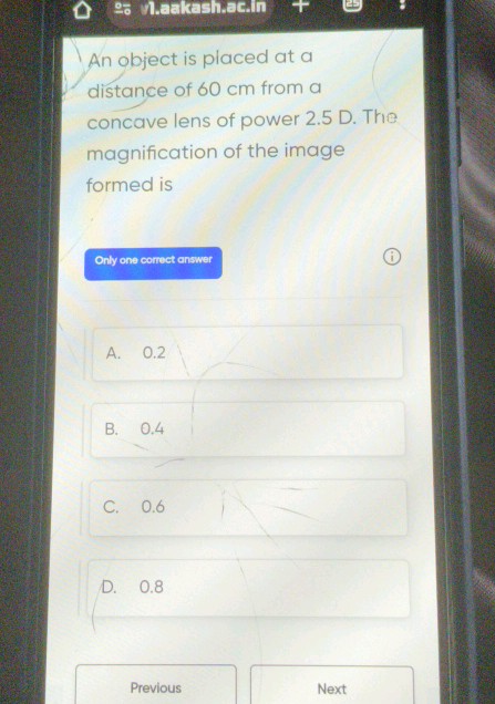 - laakashacn An object is placed at a | StudyX