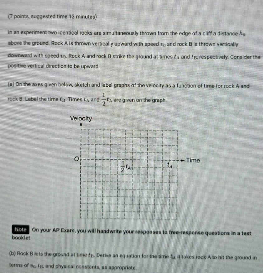 12 This question is a short free-response question Show your work for ...