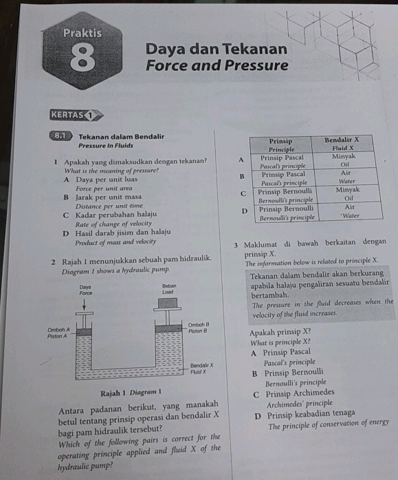 Praktis Daya dan Tekanan Force and Pressure | StudyX