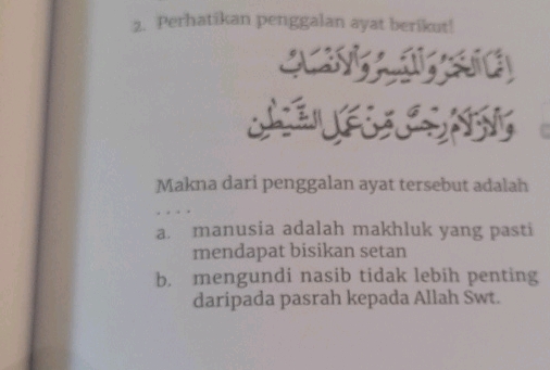 2 Perhatikan penggalan ayat berikut Makna | StudyX