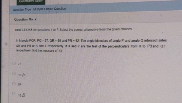 Question Type Multiple Choice Question | StudyX