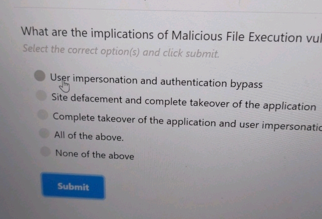 What are the implications of Malicious File | StudyX
