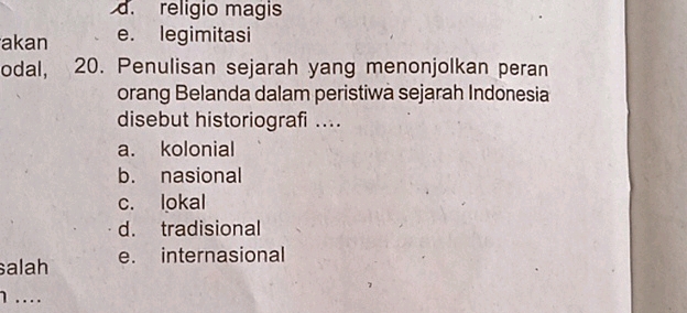 religio magis e legimitasi 20 Penulisan | StudyX