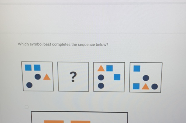 Which symbol best completes the sequence below