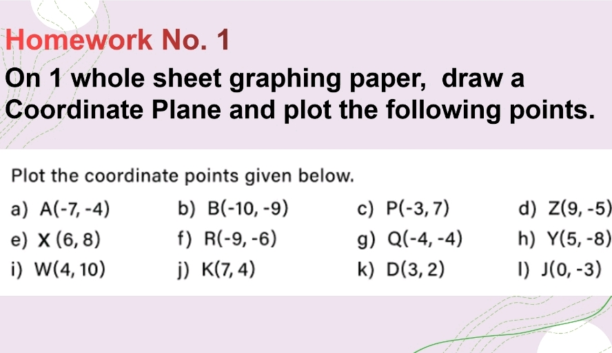 Homework No 1 On 1 whole sheet graphing | StudyX