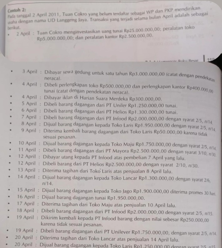 Contoh 2 Pada tanggal 2 April 2011 Tuan | StudyX