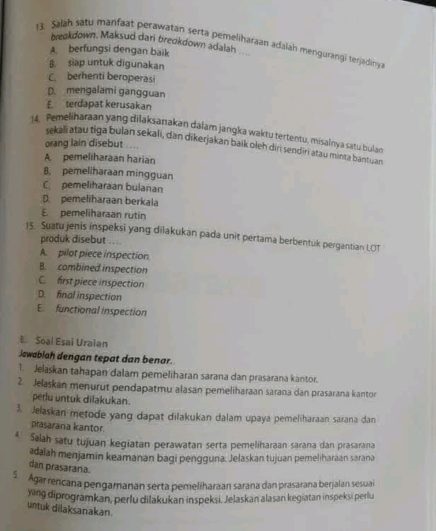 13 Salah satu manfaat perawatan serta | StudyX