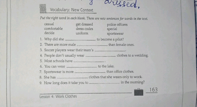 Vocabulary New Context aresseal Put the | StudyX