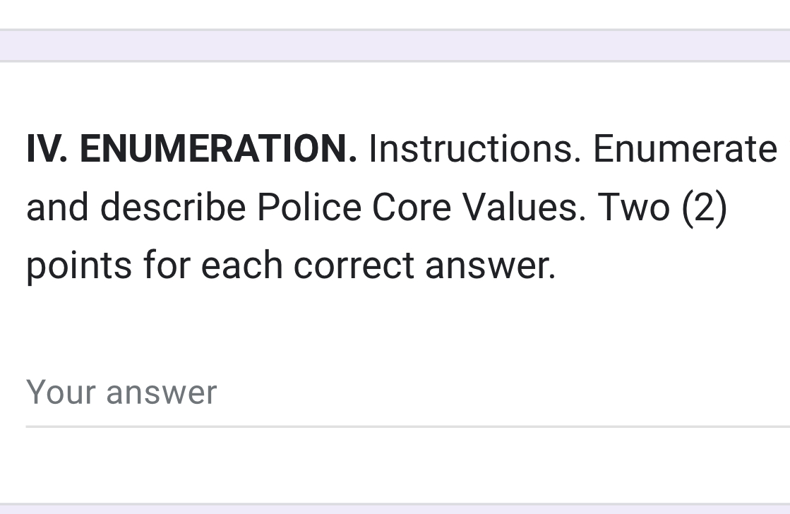 IV ENUMERATION Instructions Enumerate and | StudyX