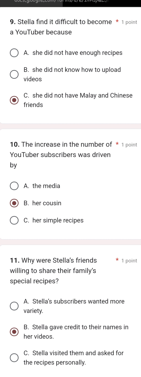 9 Stella find it difficult to become 1 point | StudyX