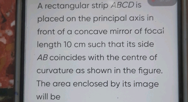 A rectangular strip A B C D is placed on the | StudyX