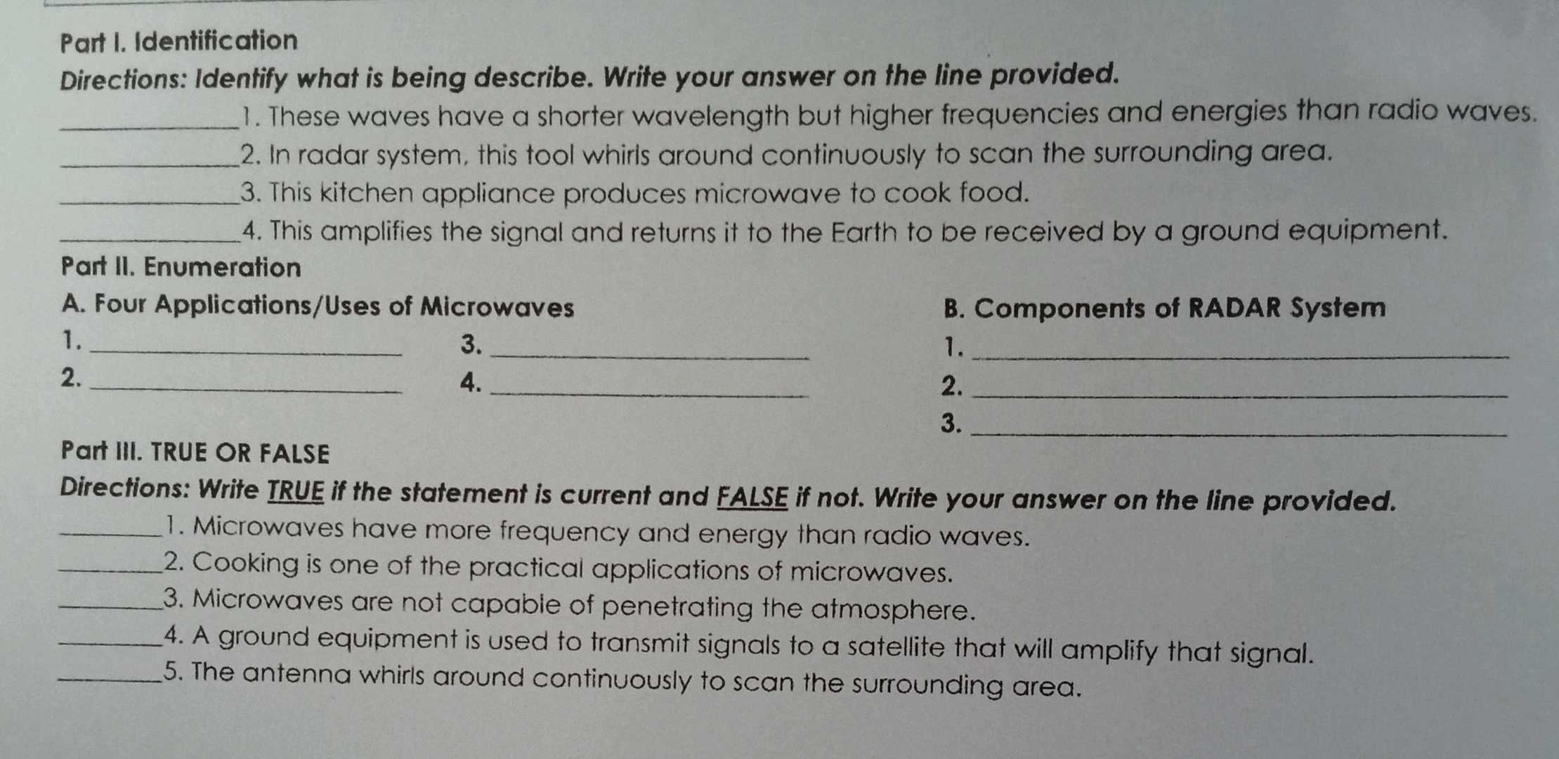 Part I Identification Directions Identify | StudyX