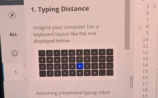 1 Typing Distance Imagine your computer has | StudyX