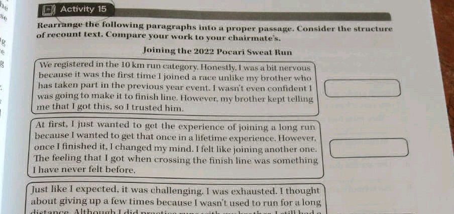 Activity 15 Rearrange the following | StudyX