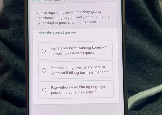 Alin sa mga sumusunod na pahayag ang | StudyX