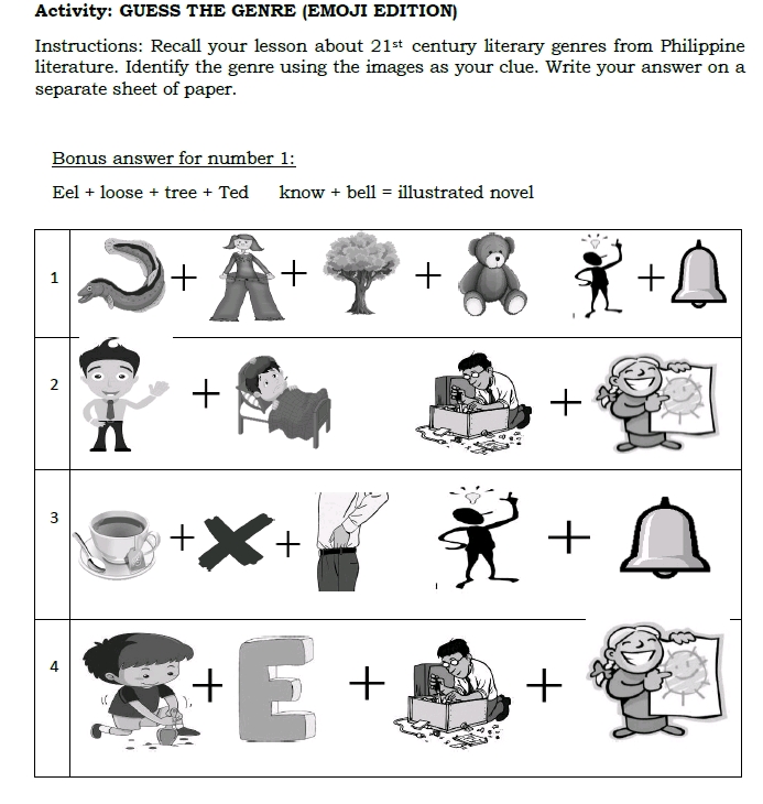 Activity GUESS THE GENRE (EMOJI EDITION) | StudyX