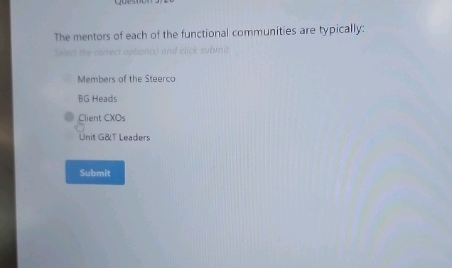 The mentors of each of the functional | StudyX