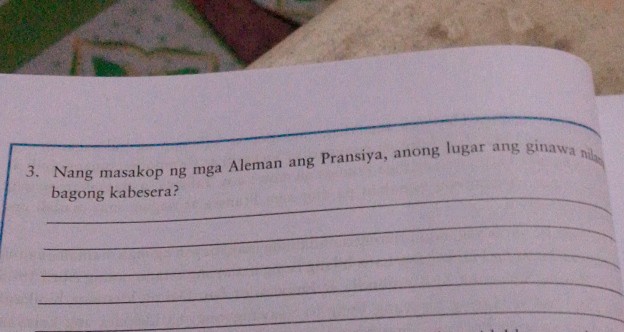 3 Nang masakop ng mga Aleman ang Pransiya | StudyX