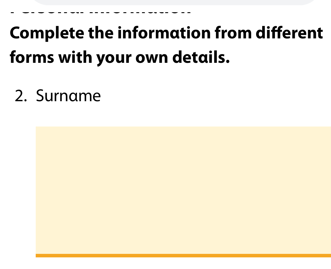 Complete the information from different | StudyX