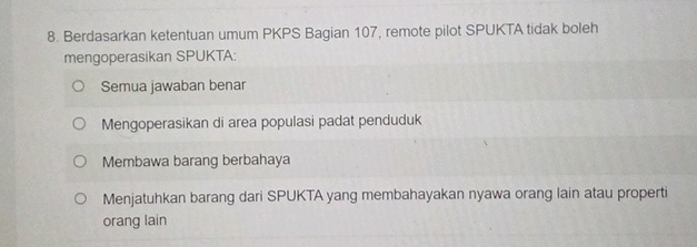 8 Berdasarkan ketentuan umum PKPS Bagian | StudyX