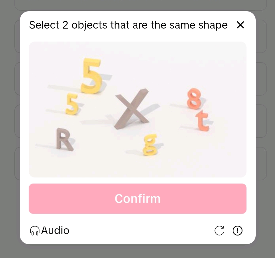 Select 2 objects that are the same shape | StudyX