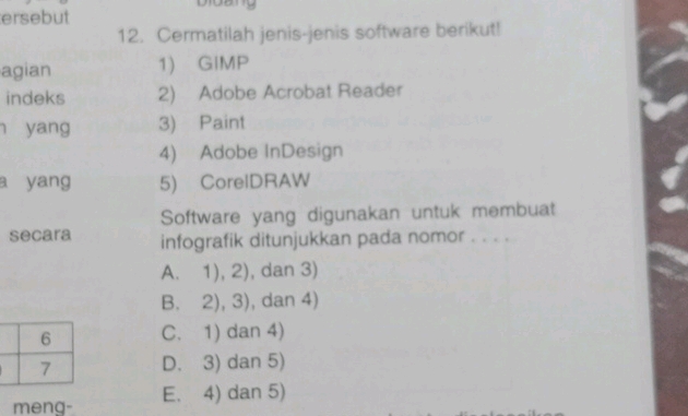 12 Cermatilah jenis-jenis software berikut | StudyX