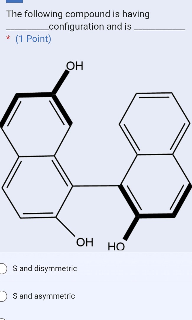 The following compound is having | StudyX