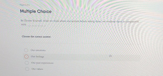 Pages of 6 Multiple Choice In Choose