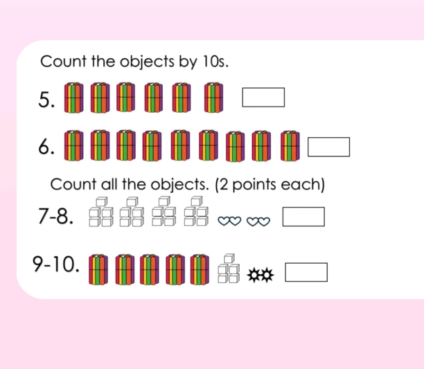 Count the objects by 10 s Count all the