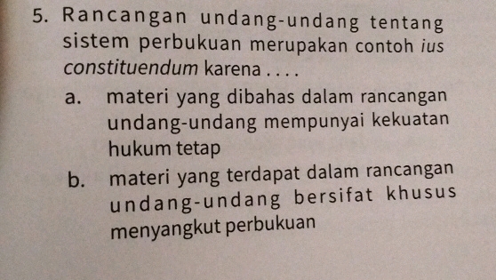 5 Rancangan undang-undang tentang sistem | StudyX
